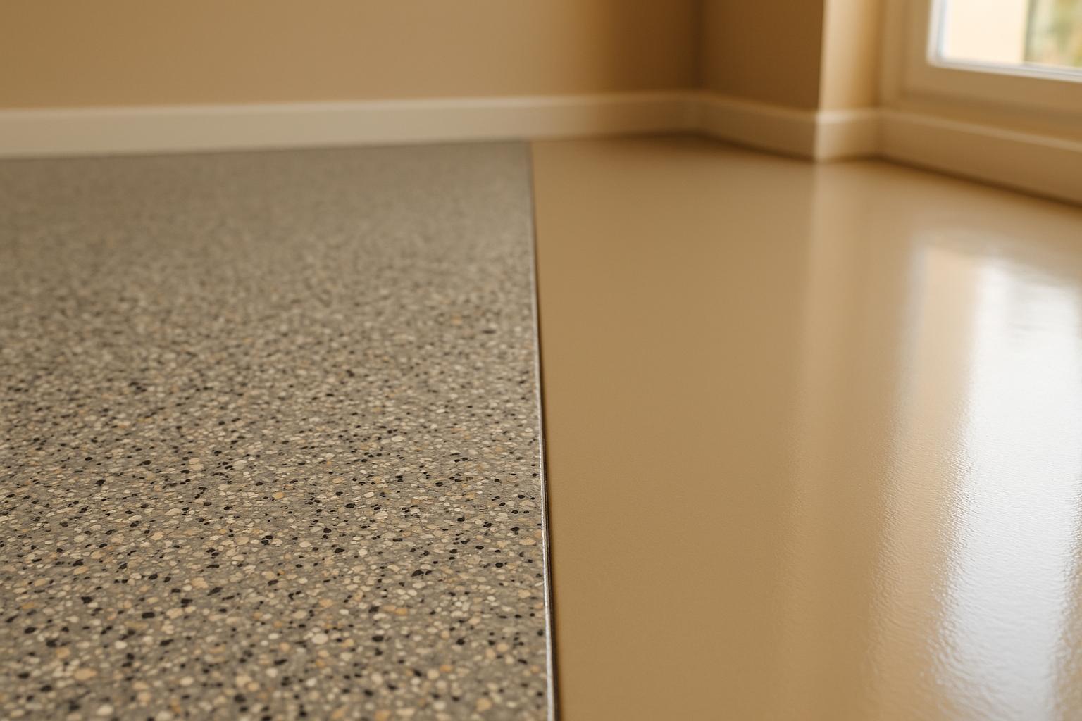 Chip Floor vs Solid Color: Complete Comparison
