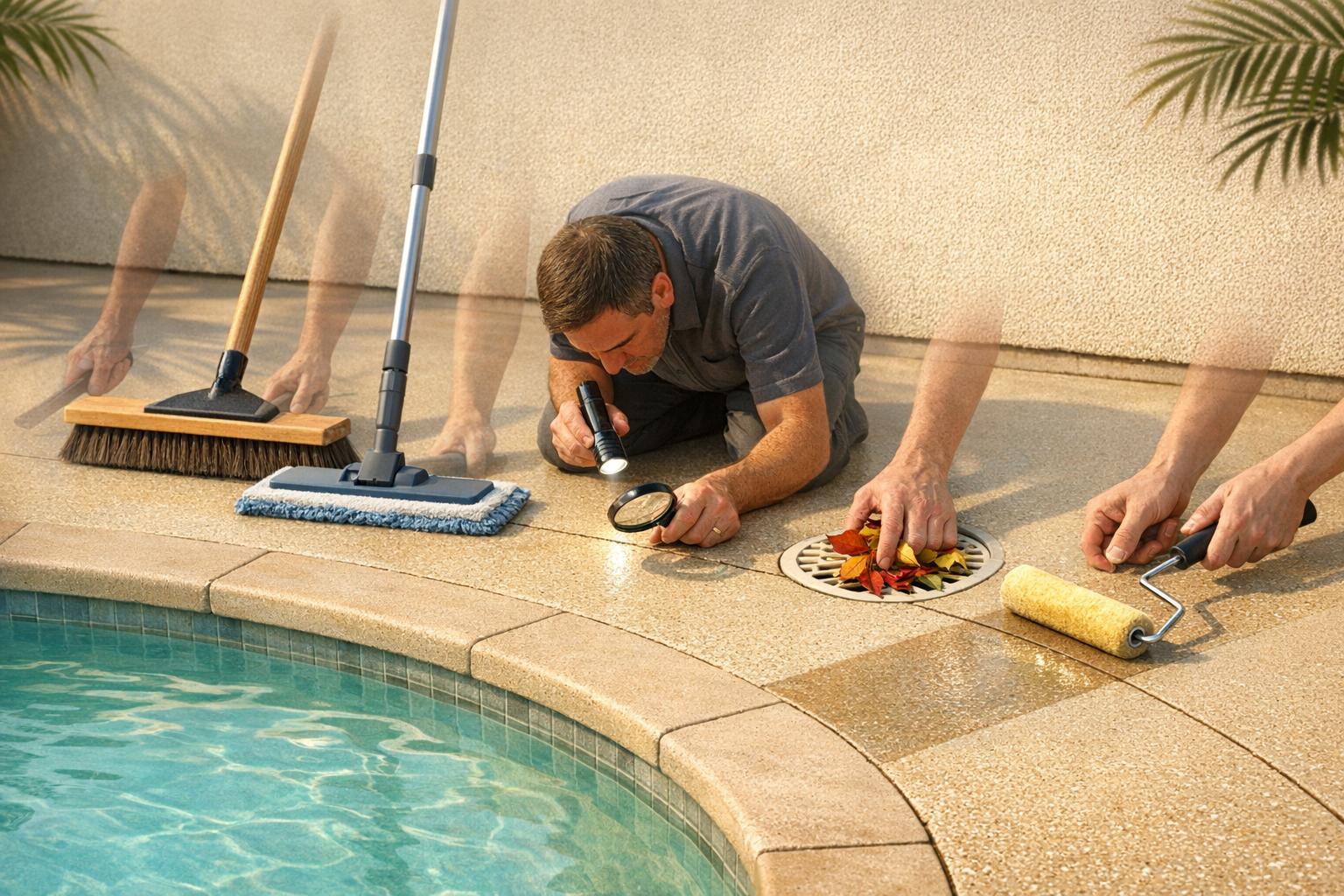 How To Maintain Polyurea Pool Deck Coatings